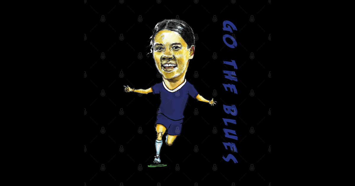 Sam Kerr caricature - Chelsea and Australian football player - Sam Kerr ...