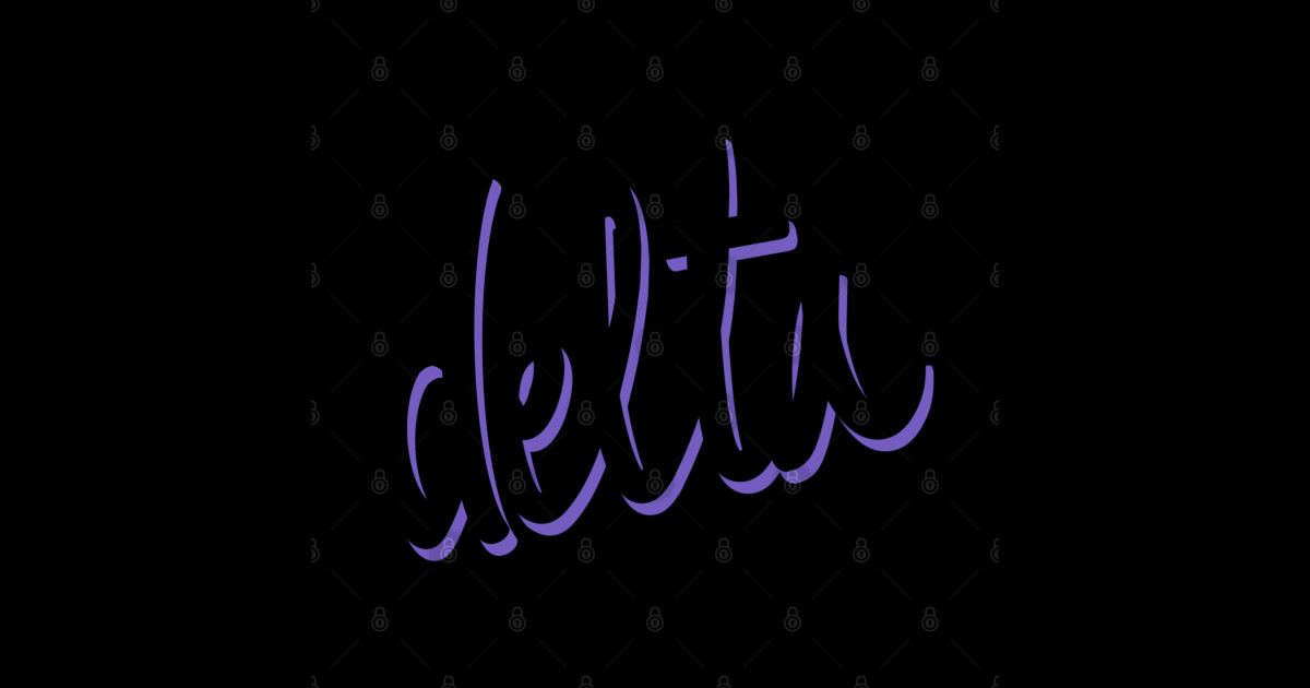 Greek Alphabet: delta (black-purple) - Delta - Sticker | TeePublic