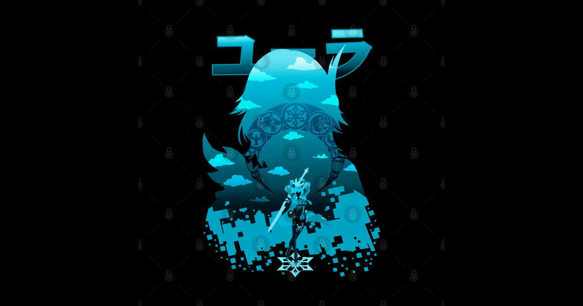 GENSHIN IMPACT EULA SILLHOUTE - Eula - Sticker | TeePublic