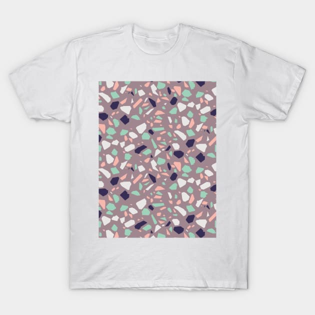 Natural Stone Terrazzo Pattern - Terrazzo - T-Shirt | TeePublic