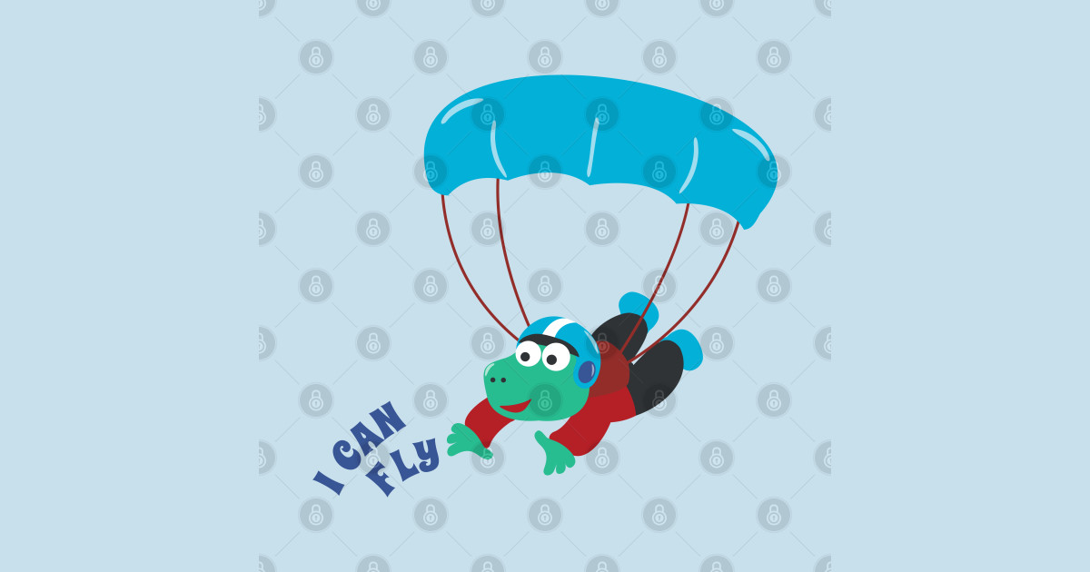 Vector illustration of a cute skydiver. - Skydiving Theme Party - T ...