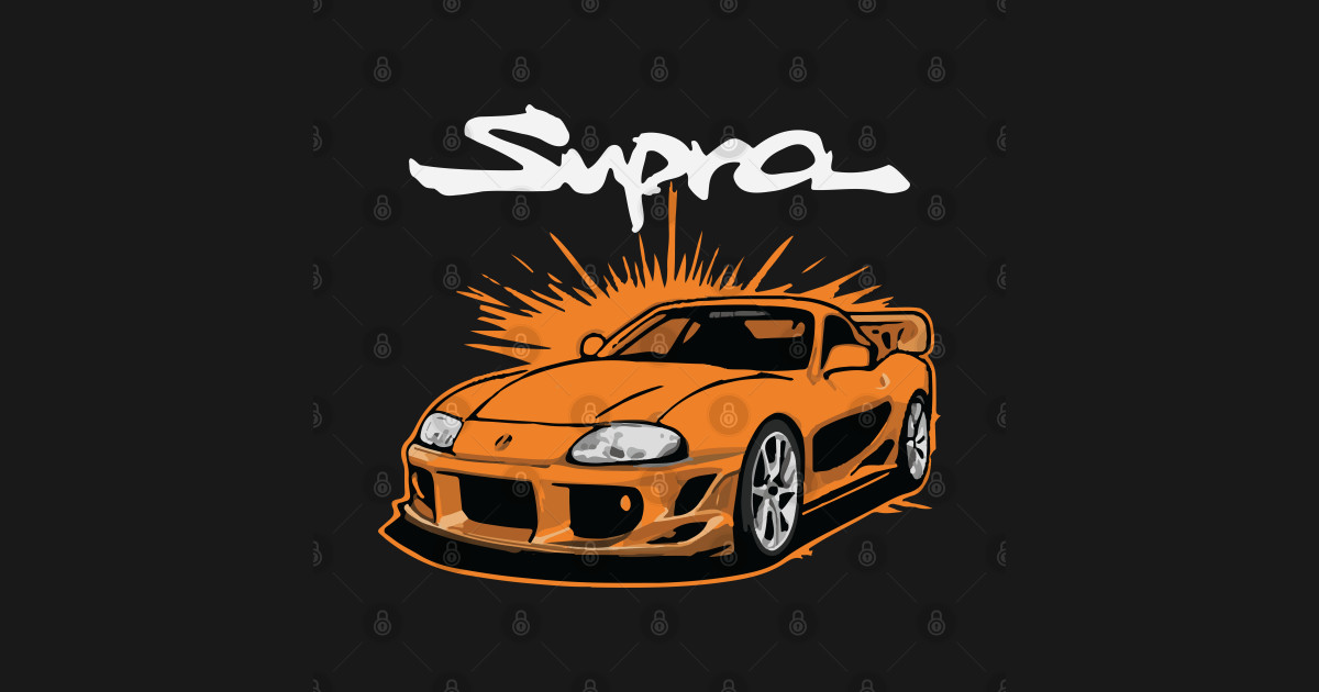 Toyota Supra MK4 JDM Drifting Legend Retro Vintage Car - Supra Mk4 - T ...