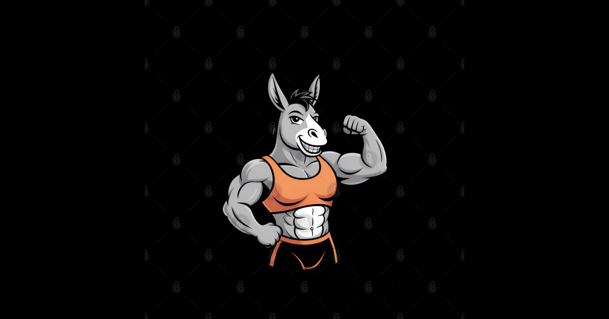 Ripped Donkey Your Ass Will Thank You Funny - Diet - Tapestry | TeePublic