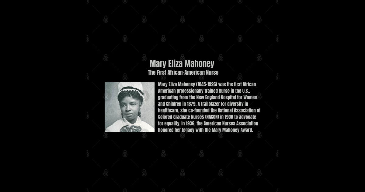 Mary Eliza Mahoney - First Black Nurse - Black History - Posters and Art Prints | TeePublic