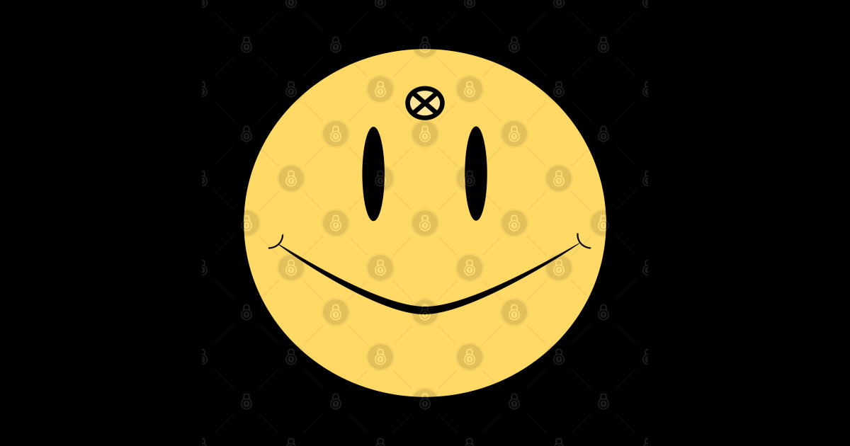 X Smiley Face - Straight Edge - Sticker | TeePublic