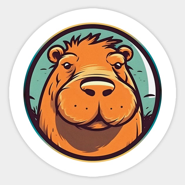 Meme capybara - Capybara - Sticker | TeePublic