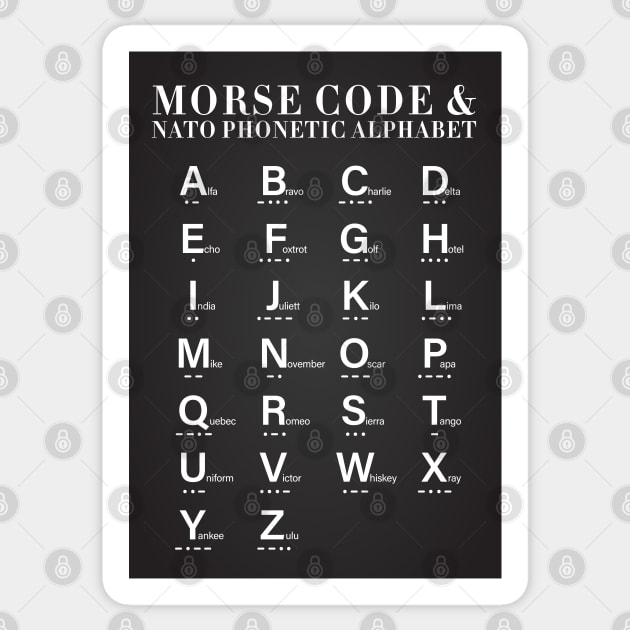 Morse Code - Morse Code - Sticker | TeePublic