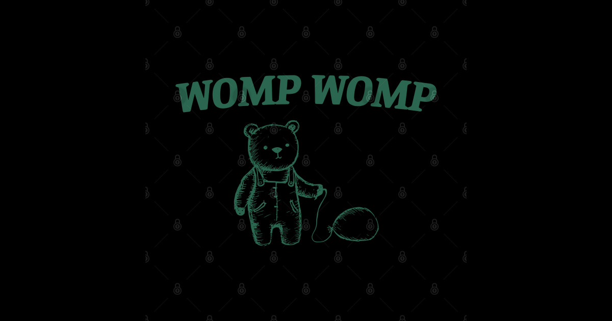 Womp Womp Meme Funny Bear Trash Panda - Womp Womp - Sticker | TeePublic
