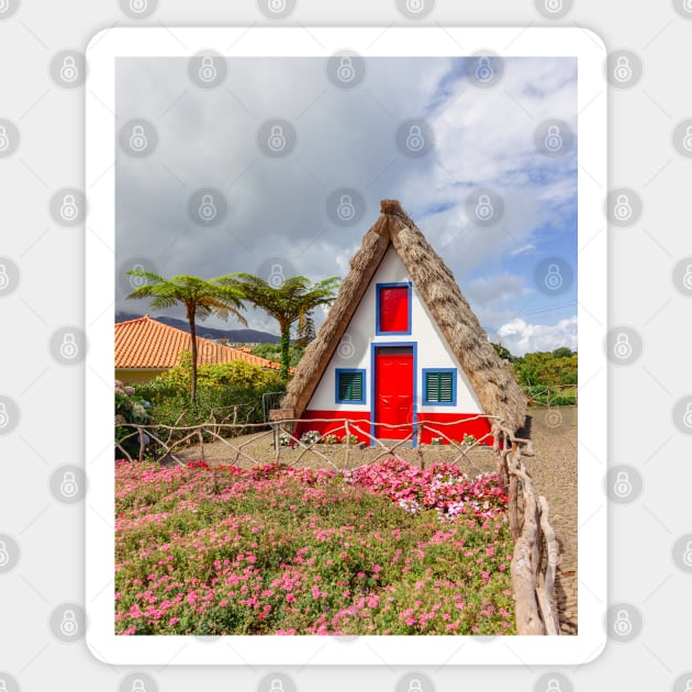 Madeira Traditional House - Madeira - Sticker | TeePublic