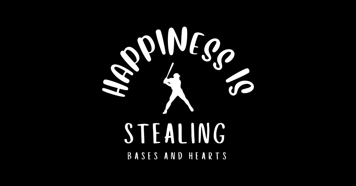 Happiness Is Stealing - Typography - Happiness - Sticker | TeePublic