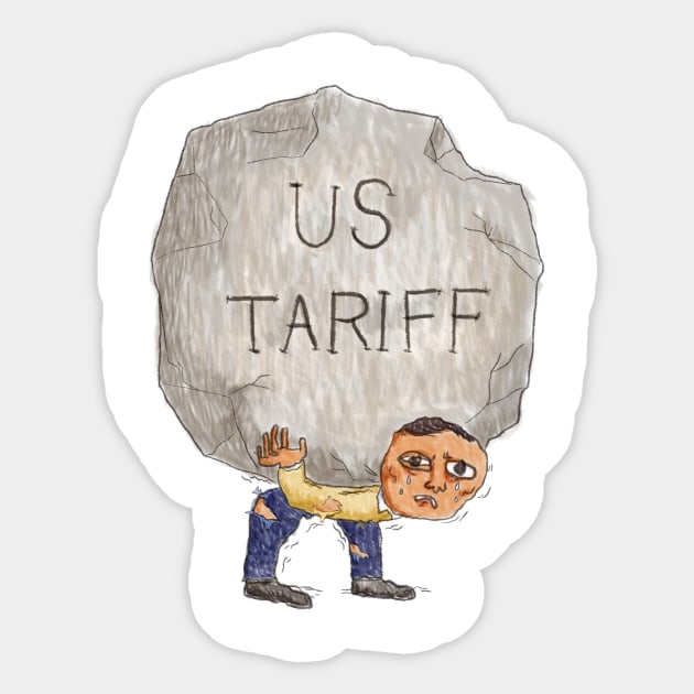 US tariff economy - Tariffs - Sticker | TeePublic