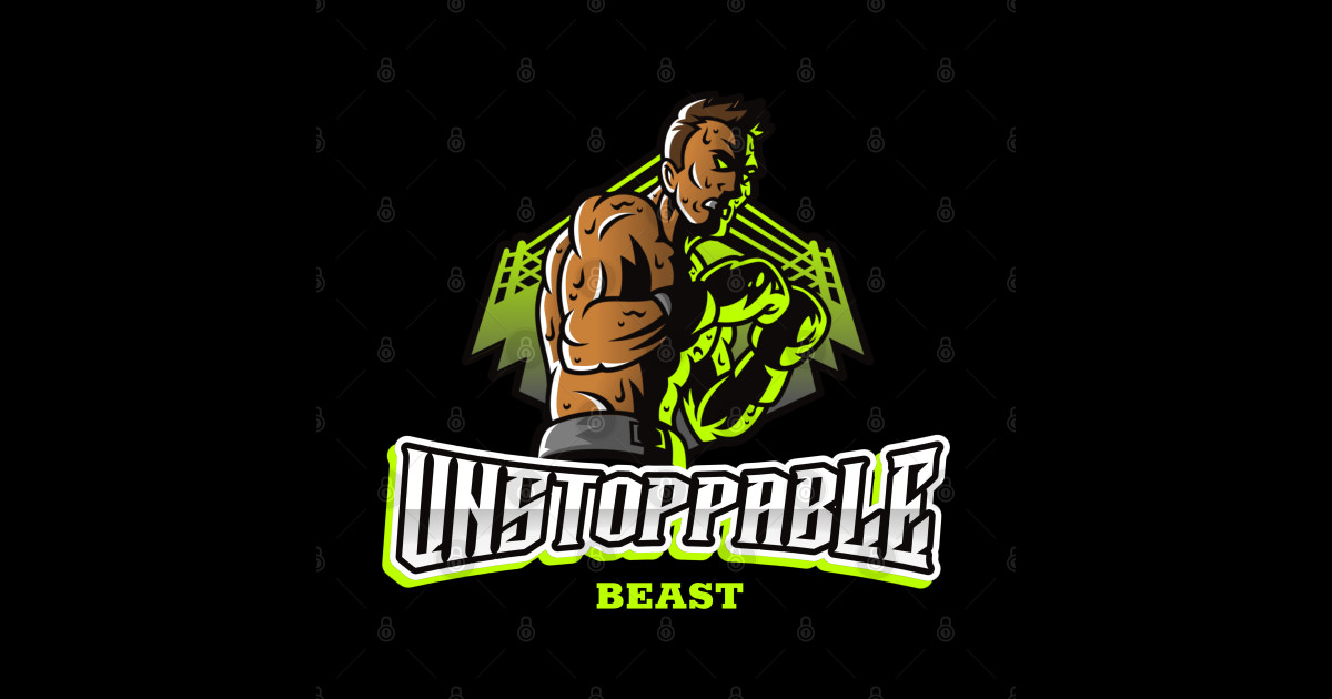Unstoppable Beast | Fierce Fighter with Boxing Ring - Boxing Ring - Pin ...