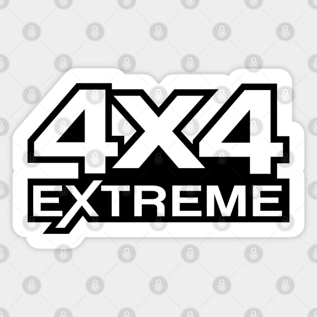4X4 Offroad Decal - Extreme, White version - Extreme 4x4 - Sticker ...