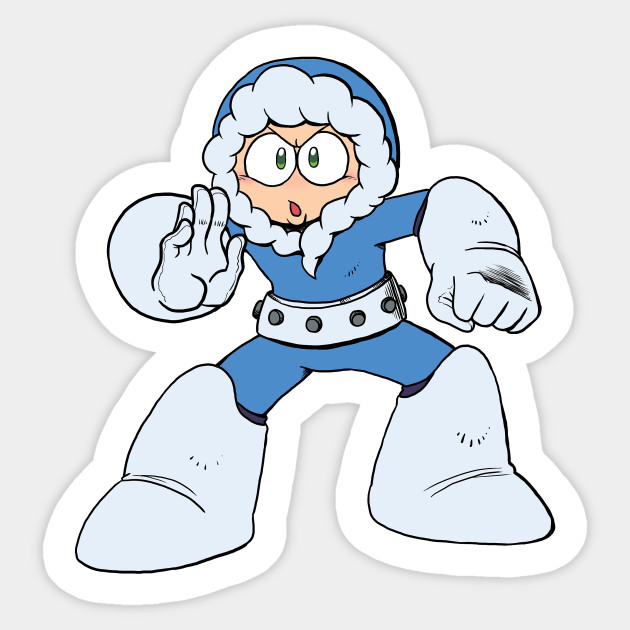 ICEMAN - Megaman - Sticker | TeePublic