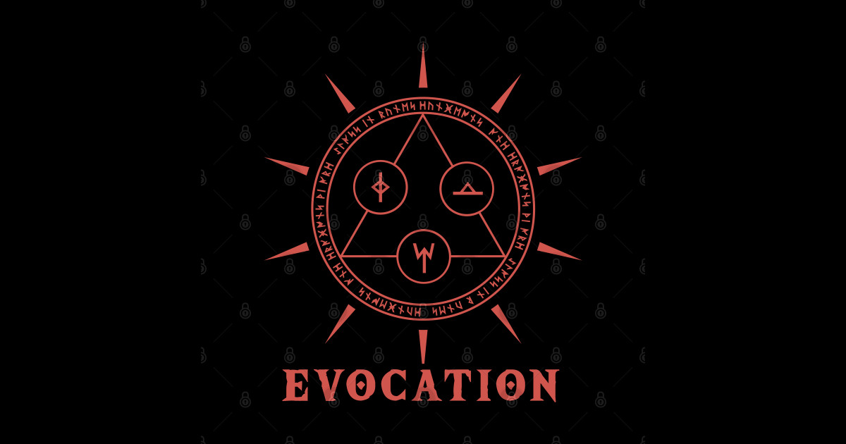 Runic School of Evocation - Dnd - Sticker | TeePublic
