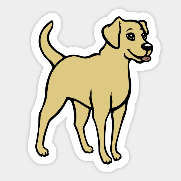Yellow Labrador Retriever - Yellow Lab - Sticker | TeePublic