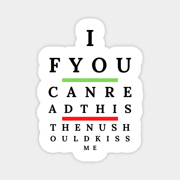 optometrist reading chart