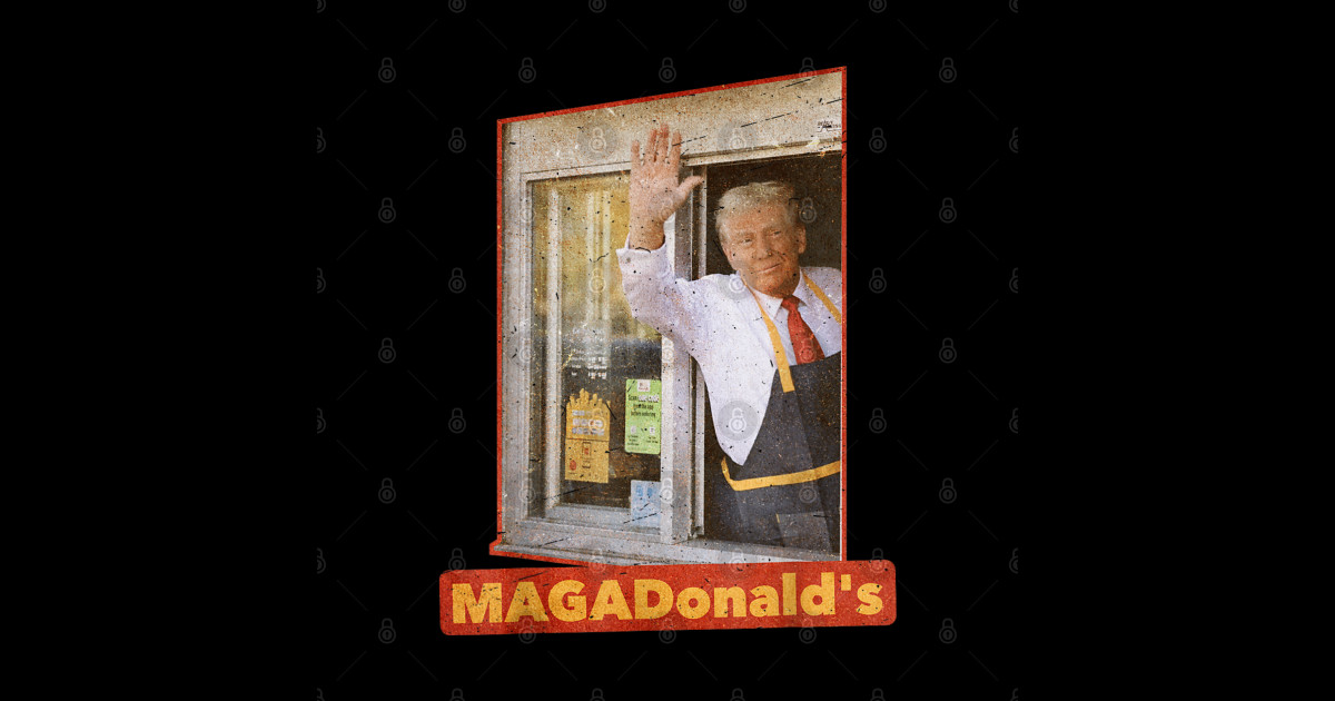 Magadonald's Vintage - Magadonalds - Sticker | TeePublic