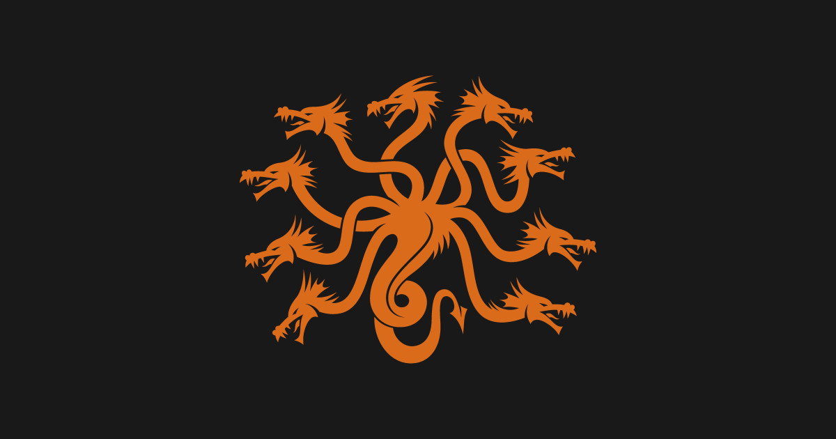 Hydra - Orange - Hydra - T-Shirt | TeePublic