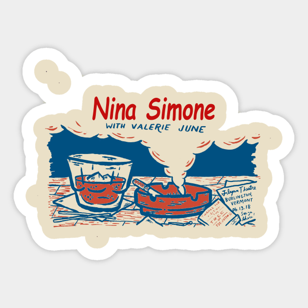 Nina Simone Vintage - Nina Simone - Sticker | TeePublic