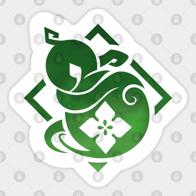Genshin Impact Baizhu Emblem - Constellation - Genshin Impact - Sticker ...