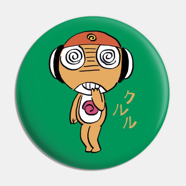 I draw kururu / Sergeant Keroro - Keroro - Pin | TeePublic