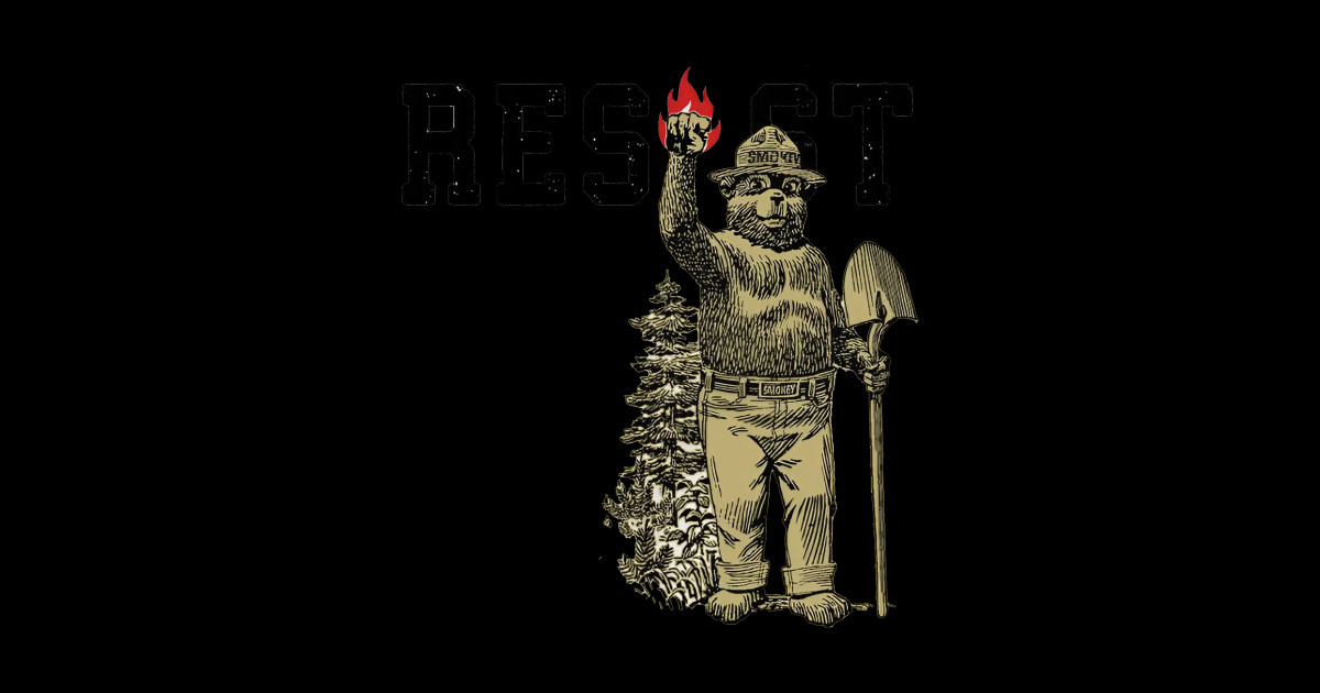 Smokey Bear Resist Shirt, Protect Our National Parks - Smokey Bear ...
