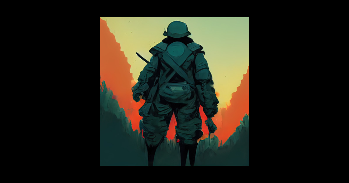 Soldier | Comics Style - Comics - Sticker | TeePublic