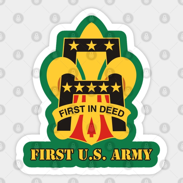 First U.S. Army - First Us Army - Sticker | TeePublic