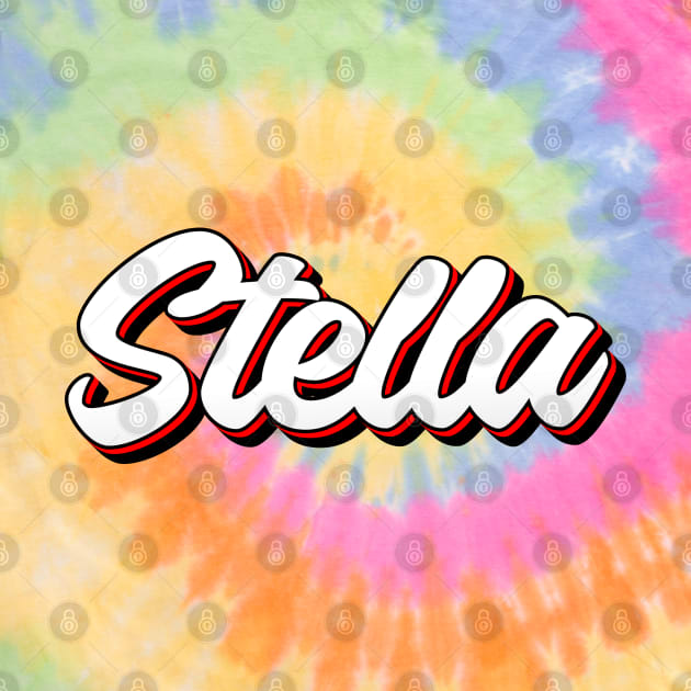 Stella name - cool 70s retro font - Stella Name Cool 70s Retro Font - T ...