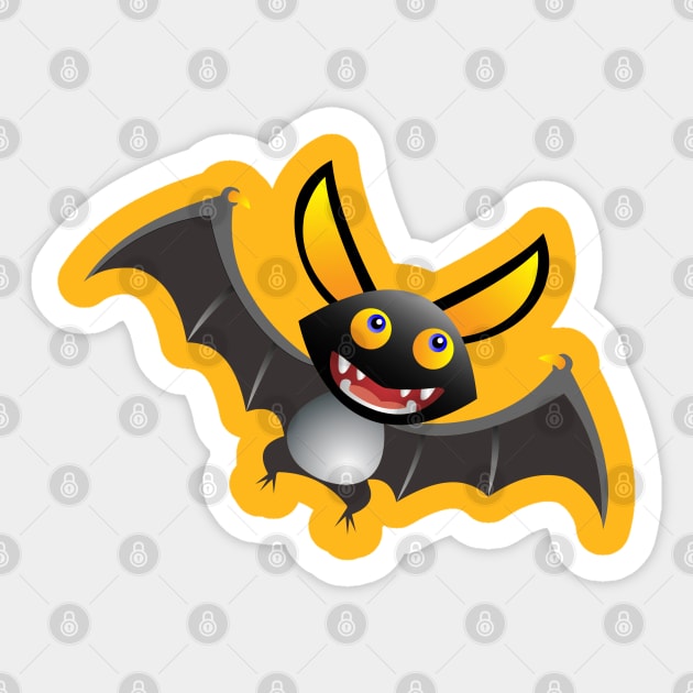 Halloween Big Vampire Bat - Halloween - Sticker | TeePublic
