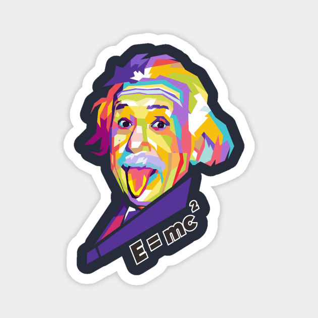 einstein iconic pose - Albert Einstein - Magnet | TeePublic