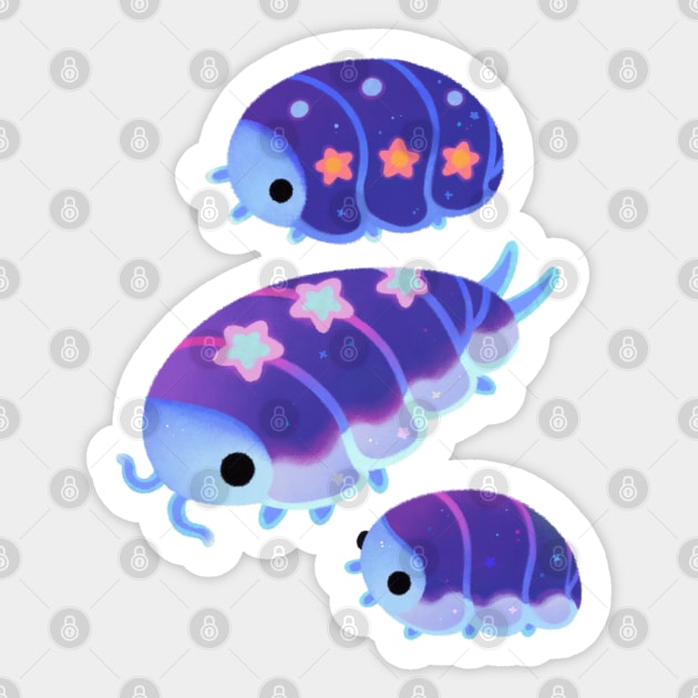 Cloud isopod - Starry night - Isopod - Sticker | TeePublic