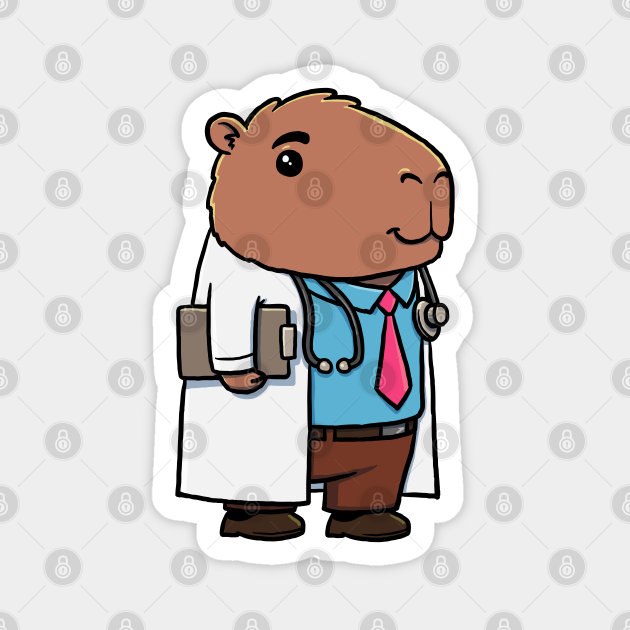 Capybara Doctor Boy - Capybara Doctor - Magnet | TeePublic