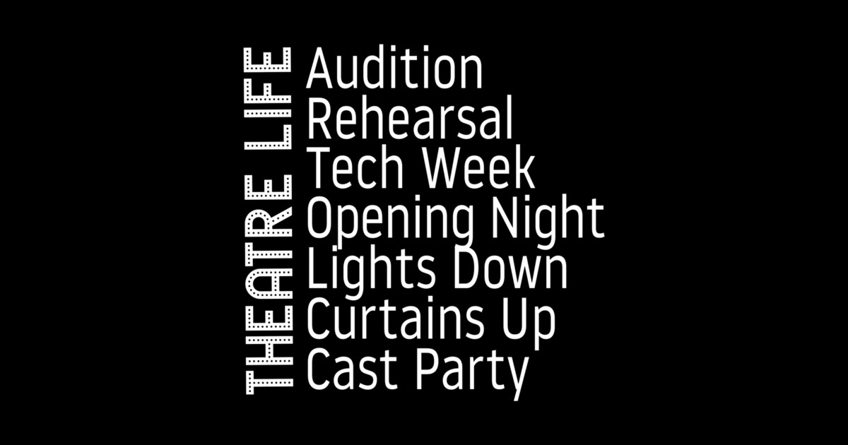 Theatre Broadway Actor Musical Thespian - Theater Acting - Sticker ...