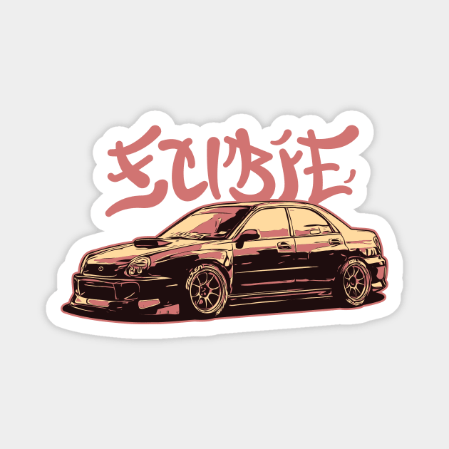 Subie Bugeye JDM Sport Car - Subie - Magnet | TeePublic