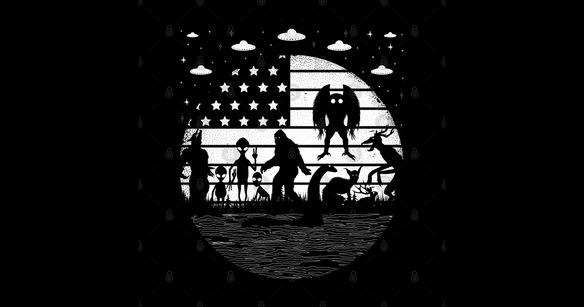 Cryptid American Flag USA - Cryptid - Posters and Art Prints | TeePublic