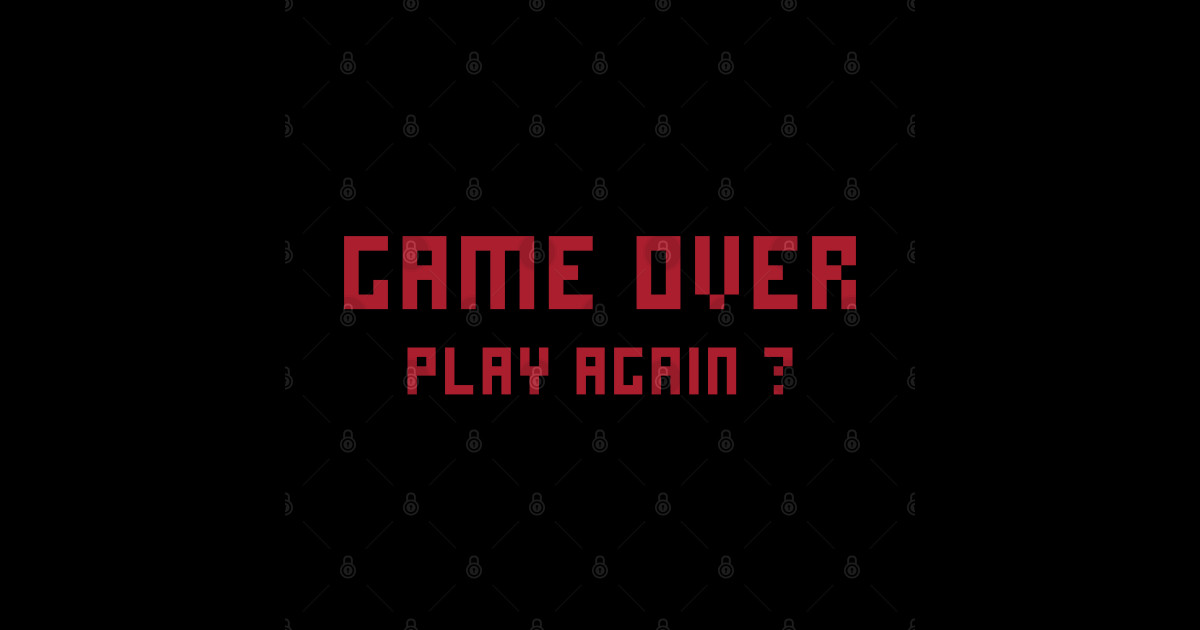 Game Over - Video Games - Sticker | TeePublic