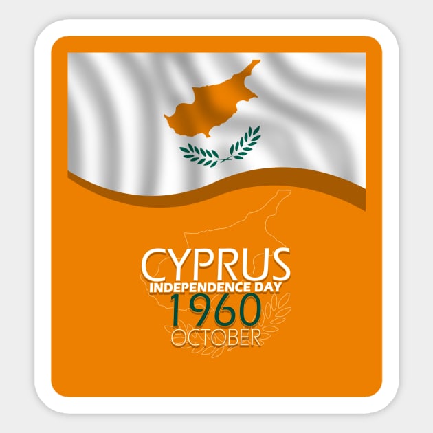 Cyprus Independence day - Cyprus Independence Day - Sticker | TeePublic