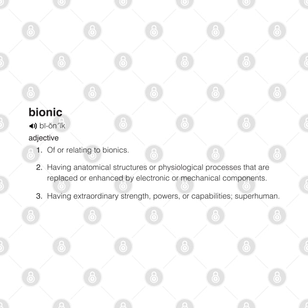 Bionic Definition in Black - Amputee - T-Shirt | TeePublic