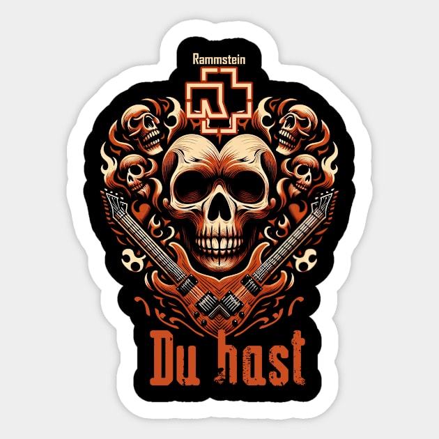 rammstein du hast - Rammstein - Sticker | TeePublic