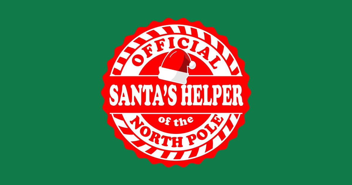 Official Santa's Helper of the North Pole logo design - Christmas - T ...