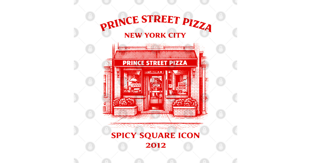 Prince Street Pizza NYC - Pizza - T-Shirt | TeePublic