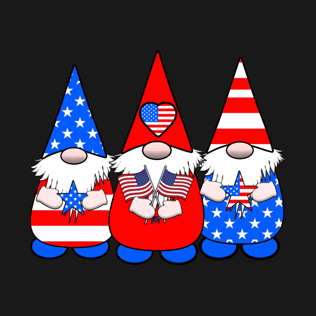 Patriotic Gnomes American Flag Red White Blue Usa Patriotic Gnomes