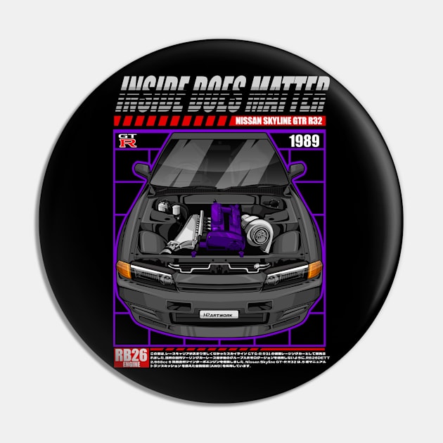 JDM LEGEND NISSAN SKYLINE GTR R32-BLACK - Nissan Skyline Gtr R32 - Pin ...