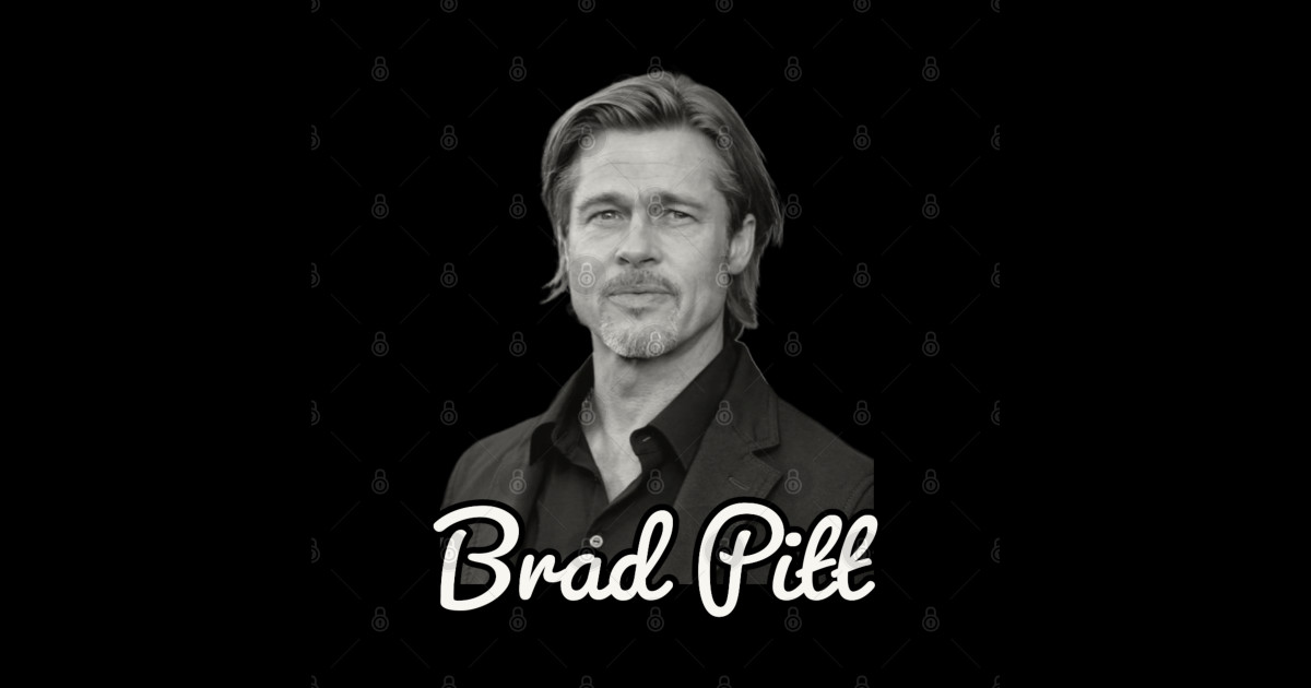 Brad Pitt / 1963 - Brad Pitt - Sticker | TeePublic