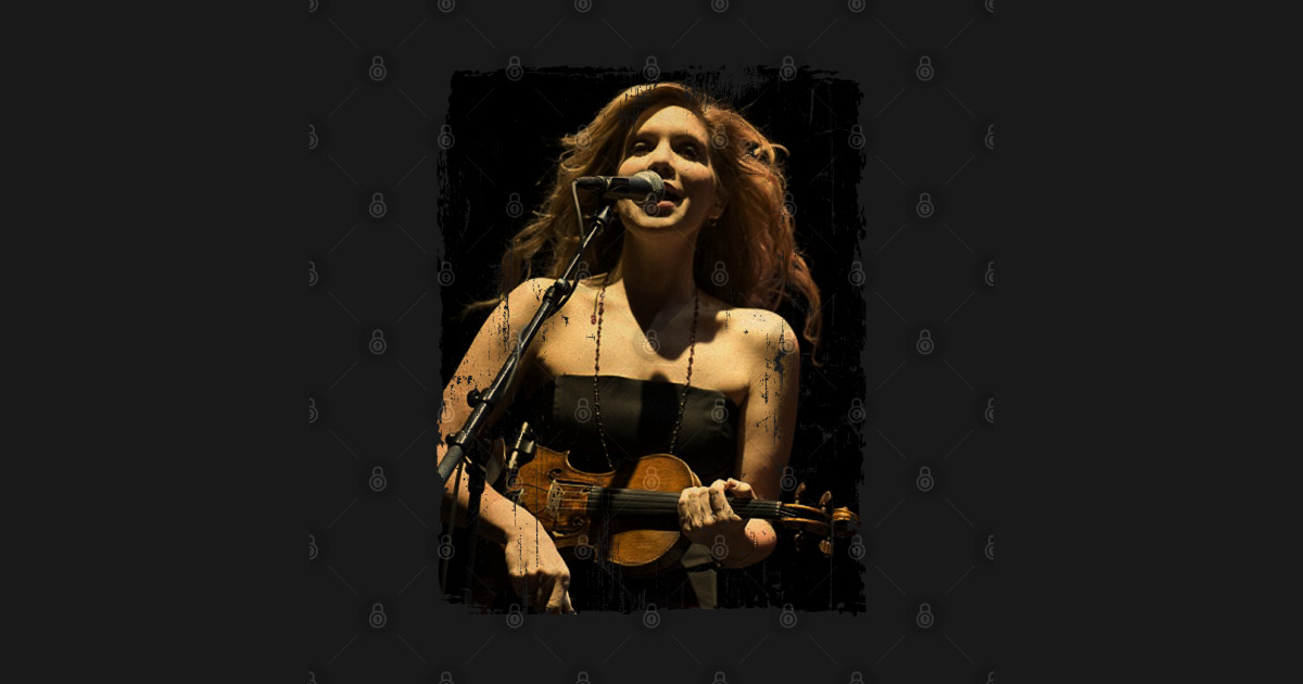 Alison Krauss - (singing) art drawing - Country Music - T-Shirt | TeePublic