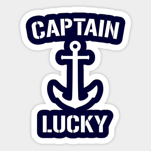 Nautical Captain Lucky Personalized Boat Anchor - Captain Lucky ...