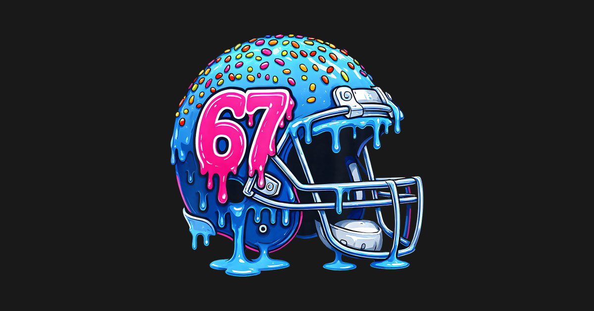 Six Seven Football Drip - Custom Football Drip - T-Shirt | TeePublic