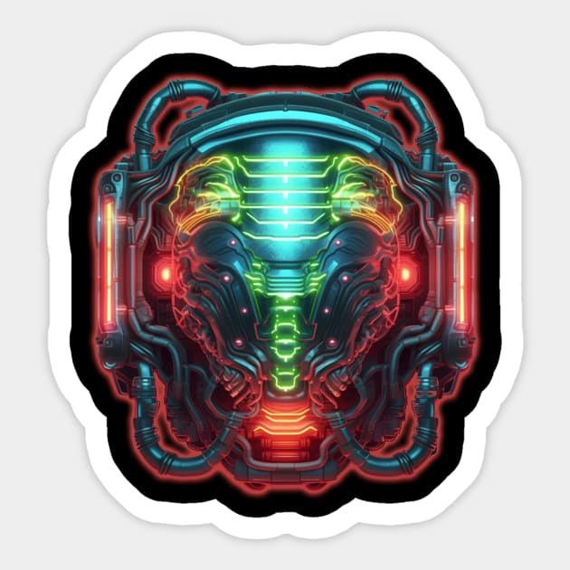 Alien-Tech Chest Reactor - Sci Fi Design - Sticker | TeePublic